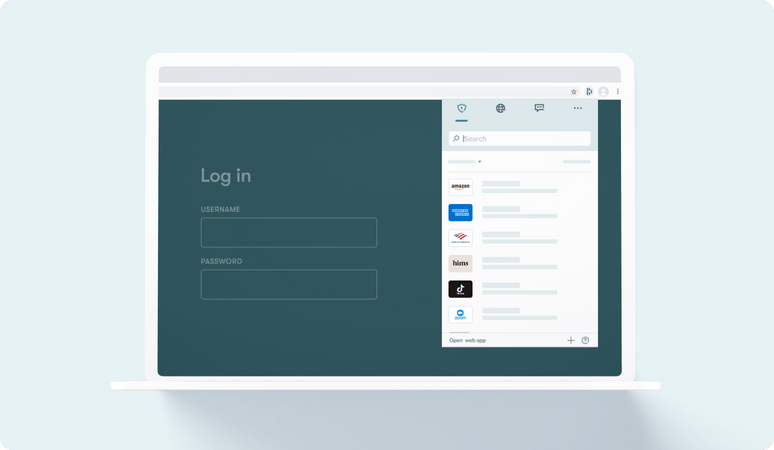 Fügen Sie Dashlane zu Ihrem Smartphone oder Ihrem Desktop-Browser hinzu ...